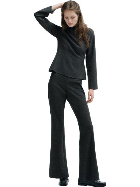 H&M Flared Knitted Trousers